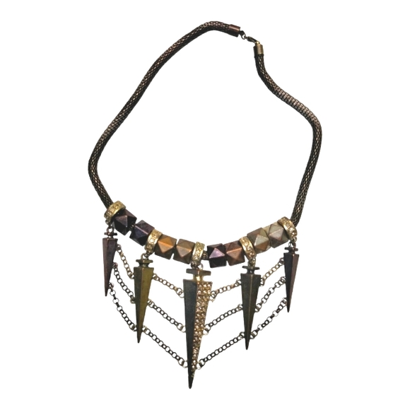 Jewelry | Metal Spike Chain Necklace | Poshmark
